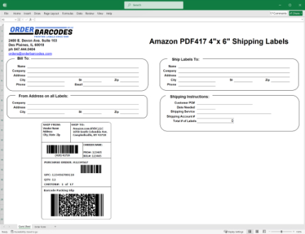 Order Printed Barcodes Online - Amazon FNSKU